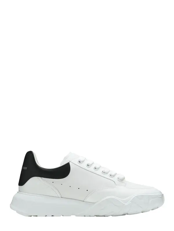 Alexander McQueen Oversized Court Trainer Mix - White