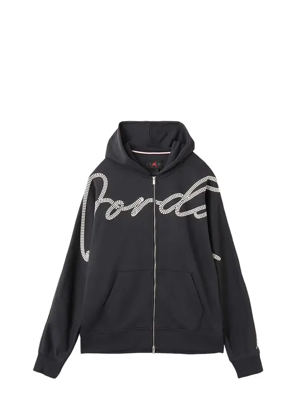 JORDAN Mvp Full-zip Fleece Hoodie - Black