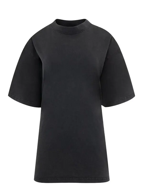 Balenciaga Lace-up T-shirt - Black