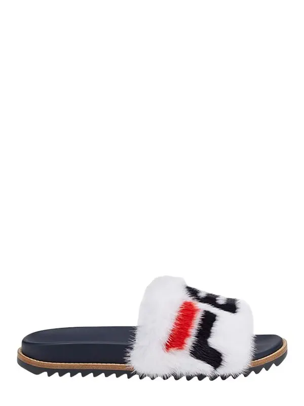 FILA Fendi X Fussbett Mink Sandals - White
