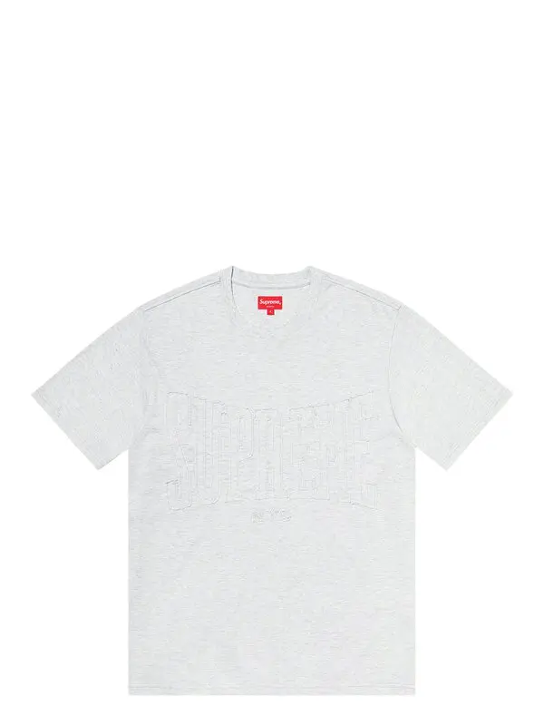 Supreme Cutout Logo Tee - Grey