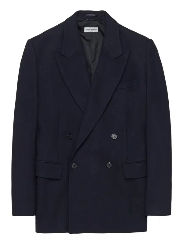 Dries Van Noten Bishop Blazer - Blue