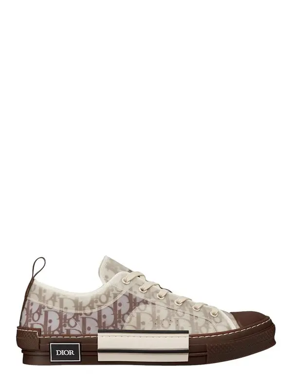 Dior B23 Low Top Sneakers Oblique - Brown