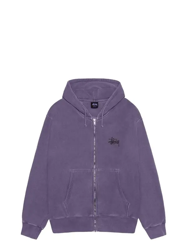 StÜssy Basic Zip Hoodie - Purple