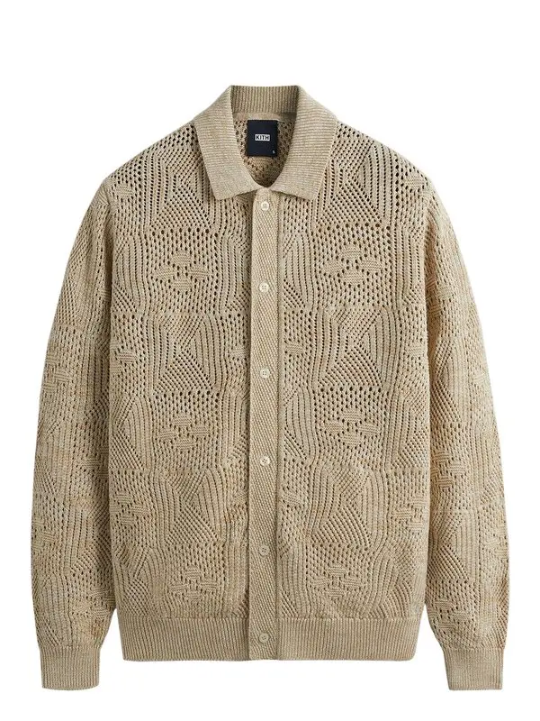 Kith Tilden Crochet Button-down - Tan