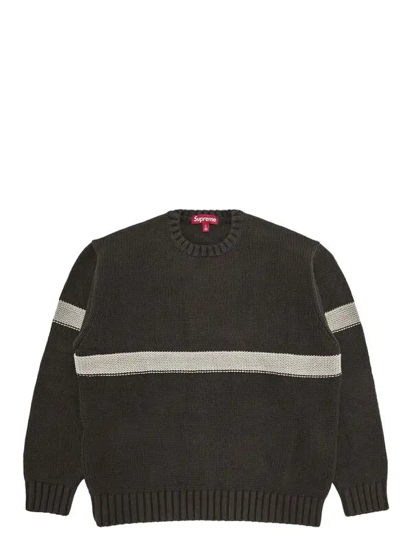 Supreme Tonal Appliqué Sweater - Brown