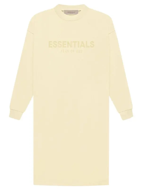 Fear Of God Long-sleeve Tee Dress - Cream