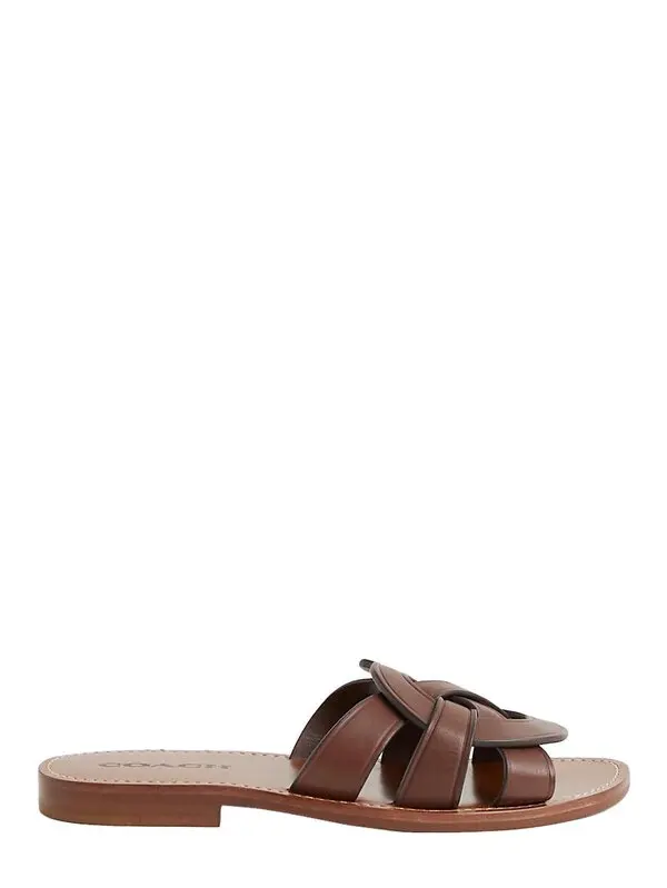 COACH Restored Issa Sandal - Walnut Brown