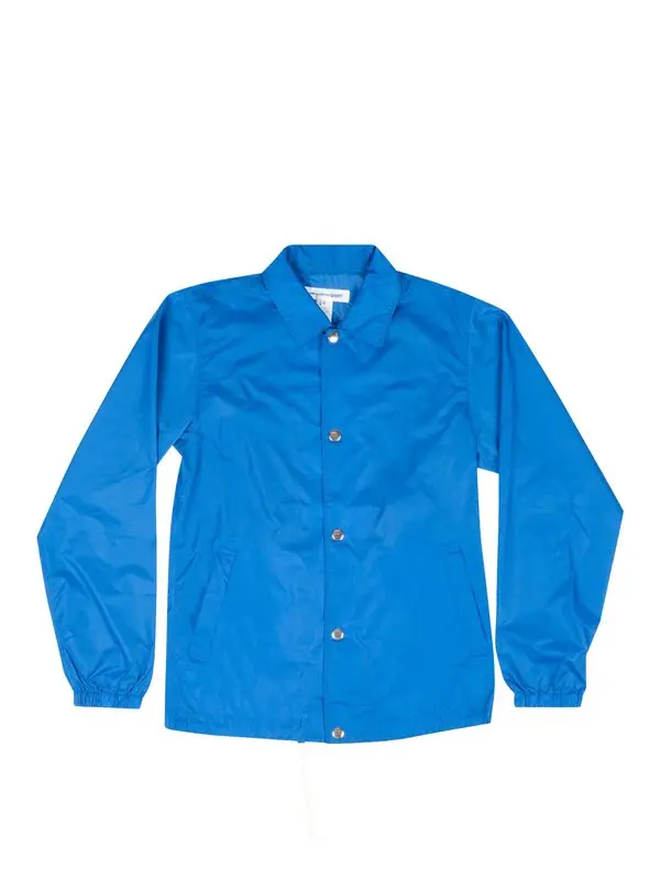 Comme Des Garçons Yue Minjun Print Coach Jacket - Blue