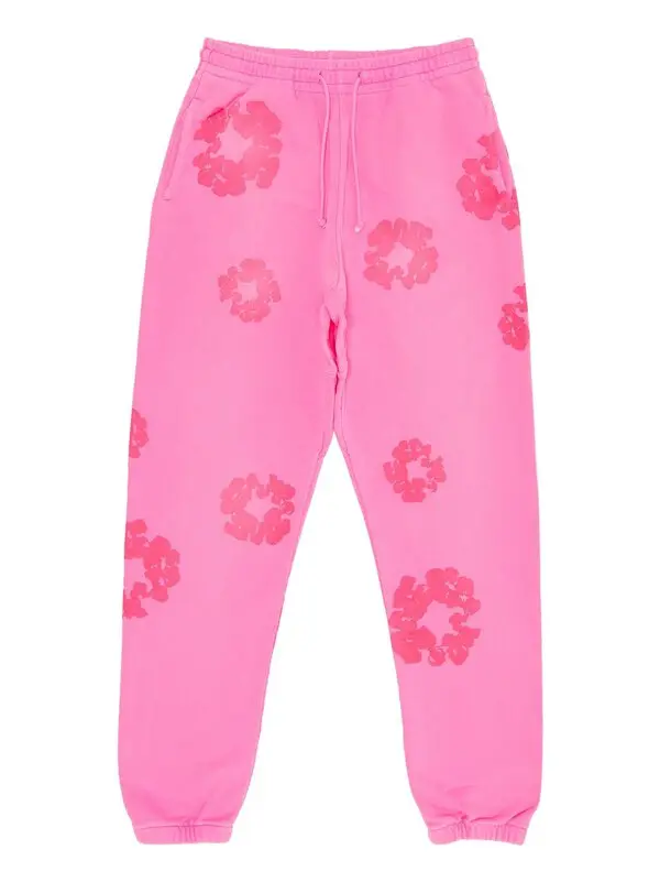 DENIM TEARS Mono Cotton Wreath Sweatpants - Pink