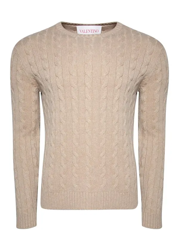 Valentino Garavani Cashmere Sweater - Tan