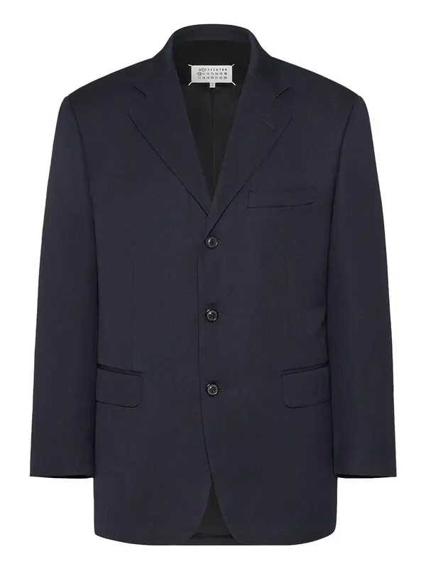 MAISON MARGIELA Single-breasted Blazer - Blue