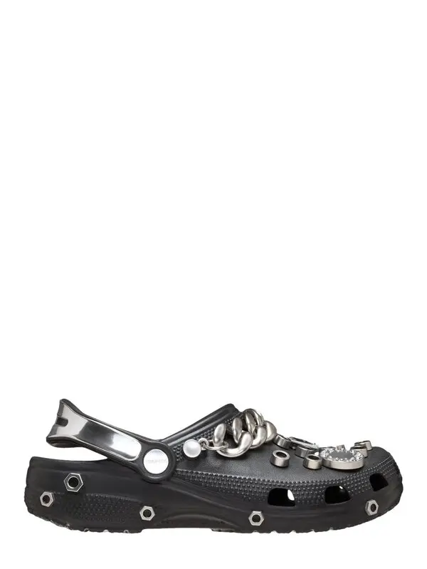 CROCS Louane X Classic Clog With Chain Detail - Black
