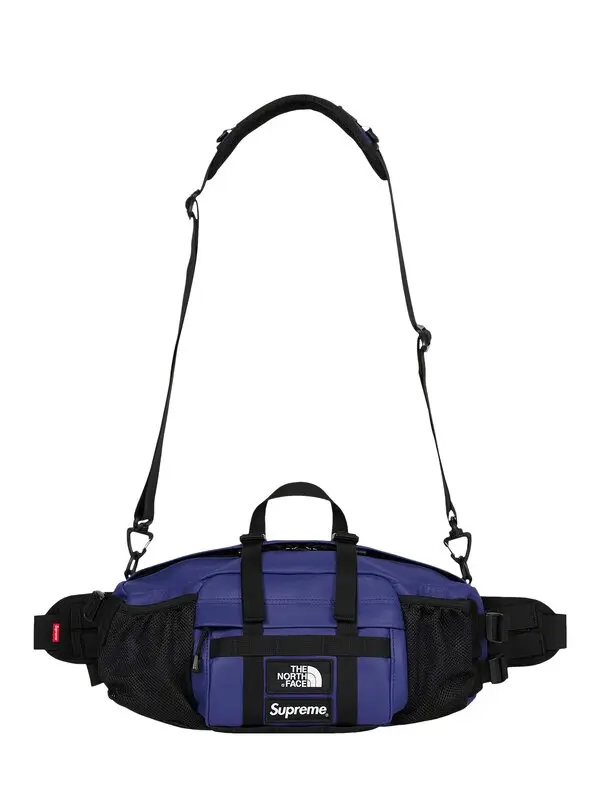 Supreme X The North Face Leather Mountain Waist Bag - Blue
