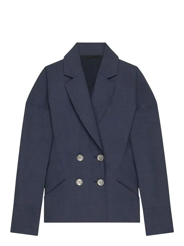 Givenchy Cuffed Jacket - Blue