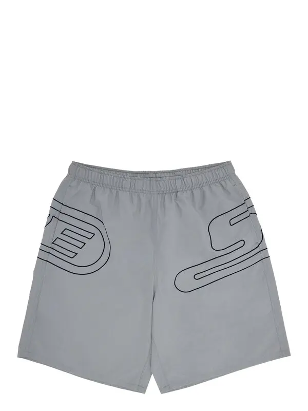 Supreme Big Logo Nylon Short - Grey