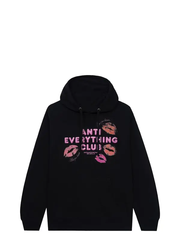 ANTI SOCIAL SOCIAL CLUB Anti Everything Club Hoodie - Black