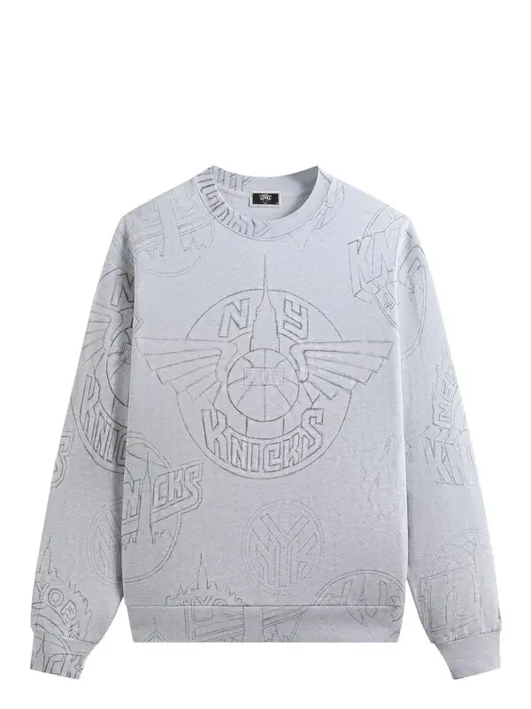 Kith For New York Knicks Vintage Nelson Crewneck - Grey