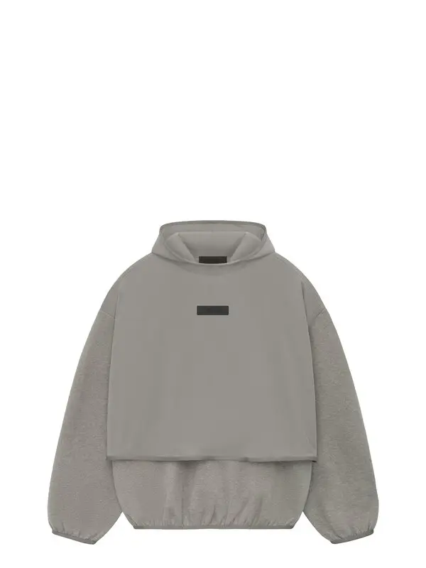 Fear Of God Nylon Fleece Hooded Sweatshirt - Grey