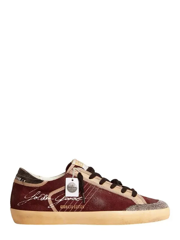 GOLDEN GOOSE Swarovski Superstar Sneakers - Red