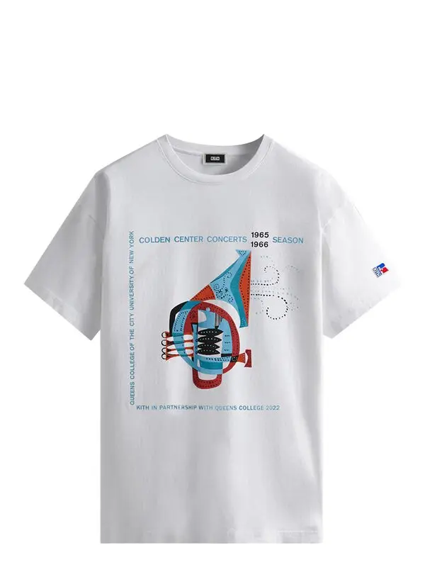 Kith X Russell Athletic For Cuny Queens College Jazz Vintage Tee - White