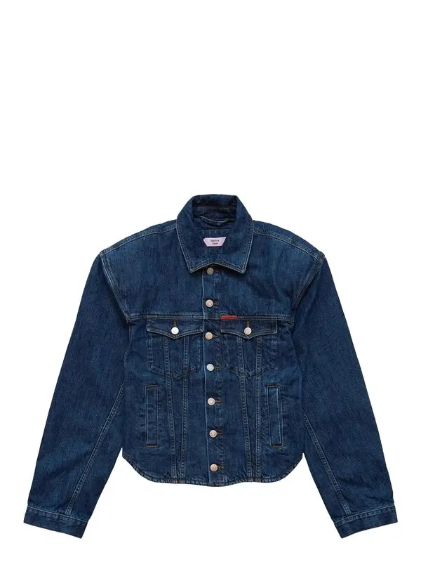 Martine Rose Extreme Shoulder Denim Jacket - Blue