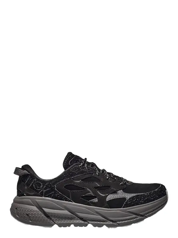 HOKA Clifton L Suede Elite Terrain System - Black