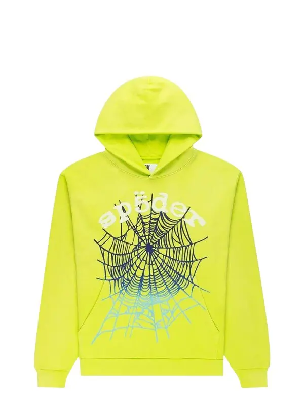 SP5DER Og Web V2 Gradient Hoodie - Green