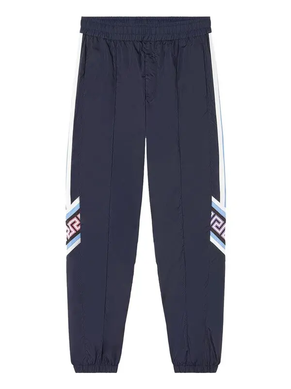 Versace Logo Print Pant - Blue