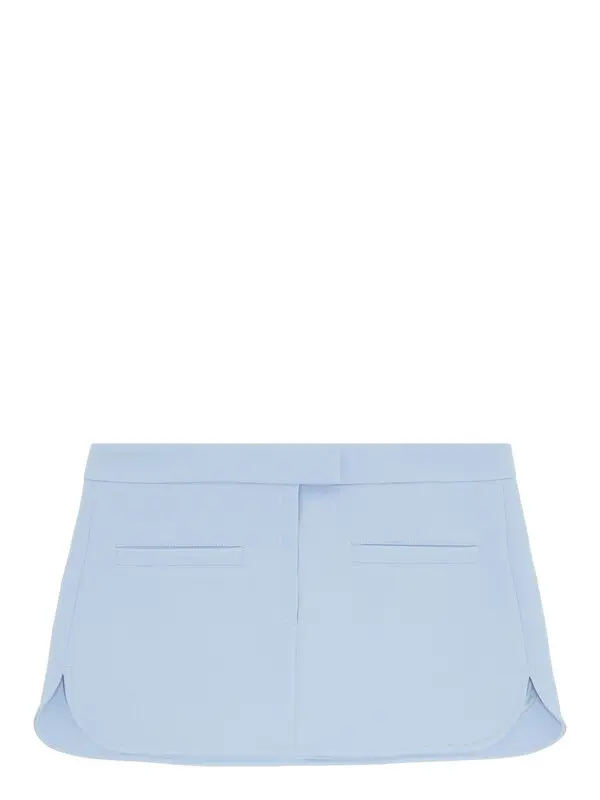 COURREGES Twill Heritage Pocket Mini Skirt - Blue