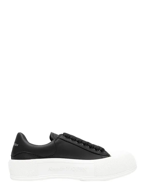 Alexander McQueen Deck Lace-up Plimsoll - Black
