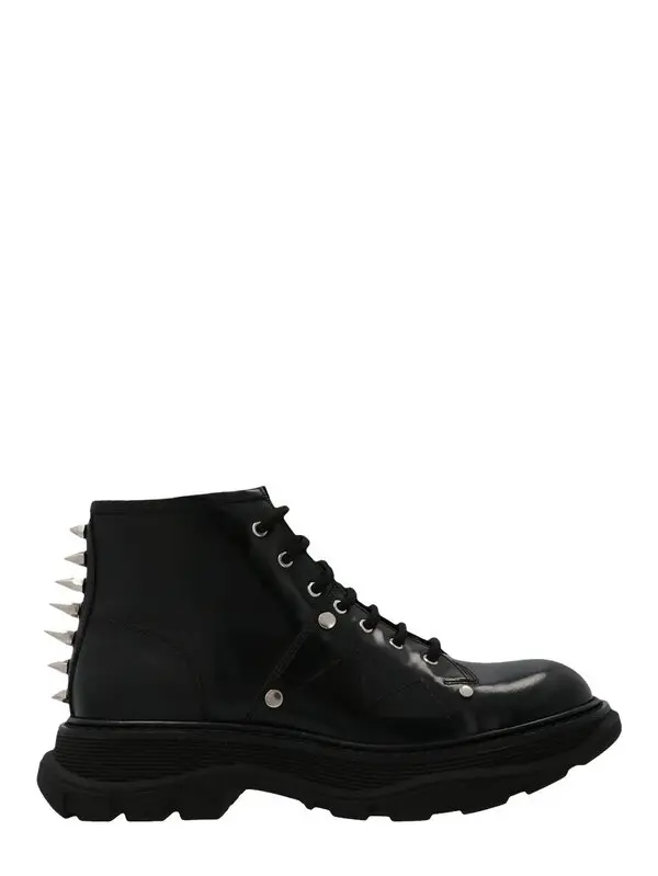 Alexander McQueen Tread Slick Lace-up Boots - Black