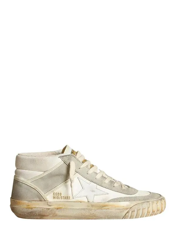 GOLDEN GOOSE Mid Star 2 Sneakers - White