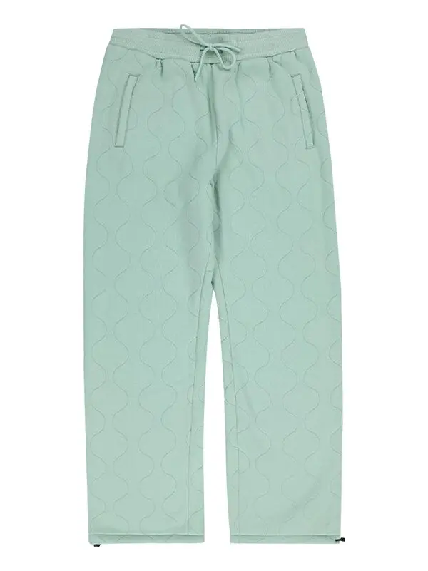 PLEASURES Wave Quilted Easy Pants - Green
