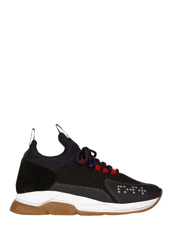 Versace Cross Chainer Sneakers - Black