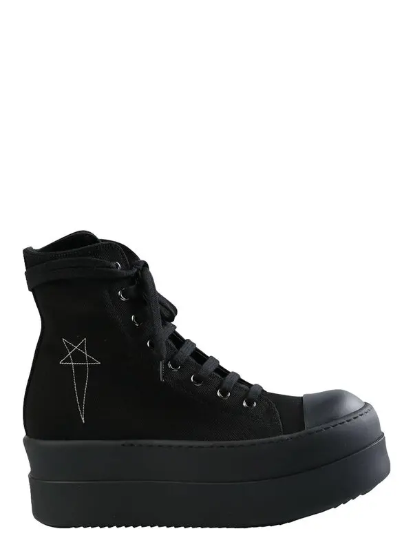 Rick Owens Hollywood Double Bumper High - Black