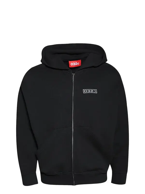 032C Routine Zip Hoodie - Black