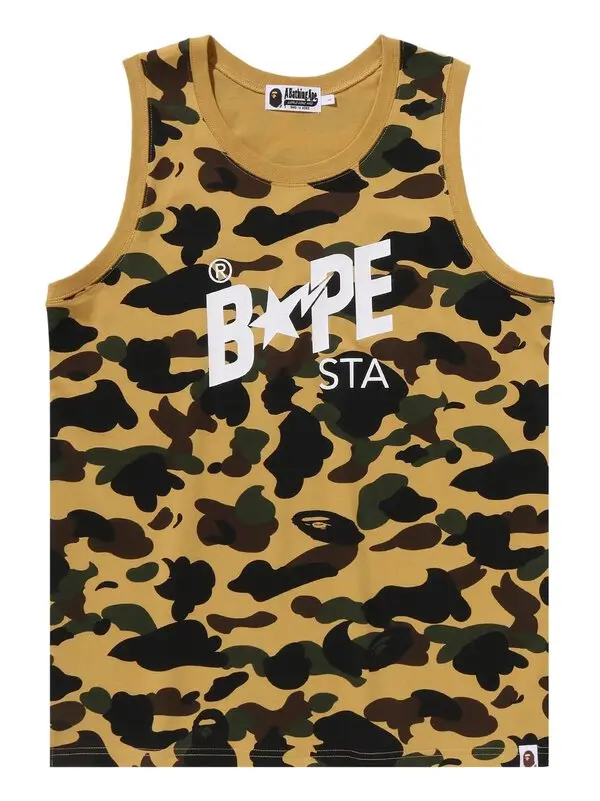 A BATHING APE 1st Camo Sta Tank Top - Yellow