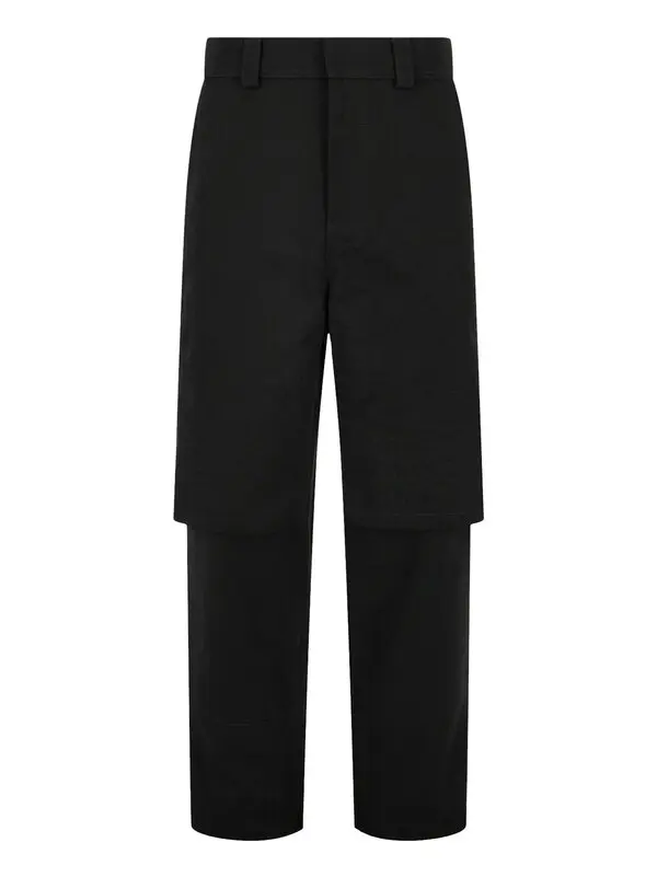 Off-White Double Layer Carpenter Pants - Black