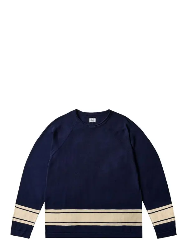PALACE X C.p. Company Mock Neck Knit - Blue
