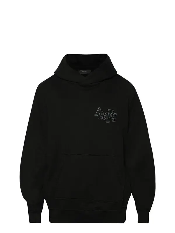 Amiri Staggered Hoodie - Black