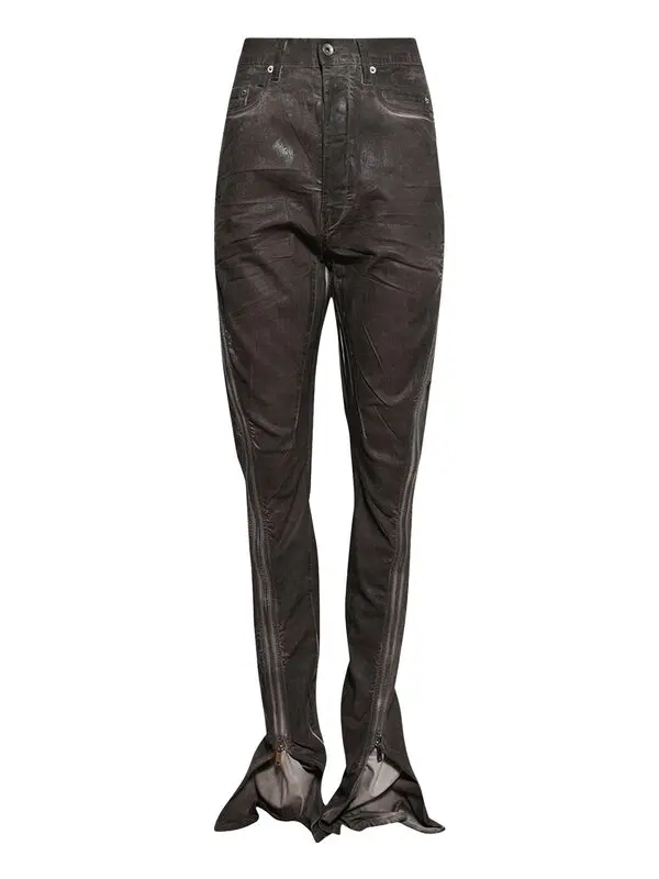 Rick Owens Bolan Banana Denim Pants - Grey