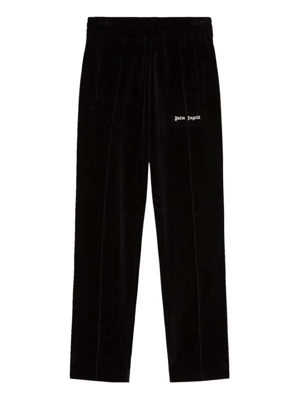 Palm Angels Velvet Track Pants - Black