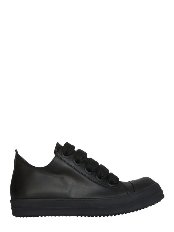 Rick Owens Lido Jumbo Laced Low Sneaker - Black