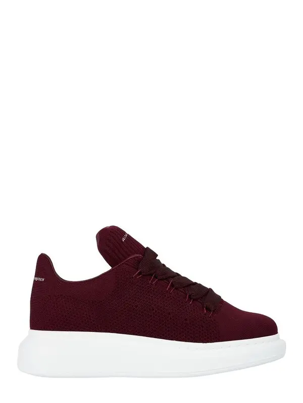 Alexander McQueen Oversized Knitted Sneakers - Red