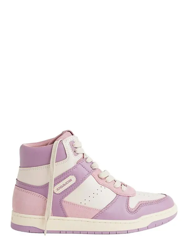 COACH® Restored High Top Sneaker - Tulip/chalk