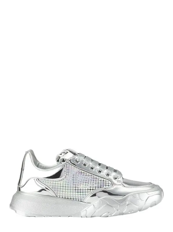 Alexander McQueen Oversized Court Trainer Holographic - Silver