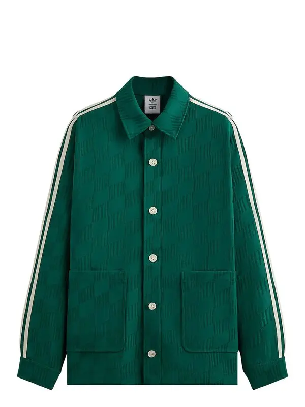 Kith For Adidas Football Jacquard Overshirt - Green