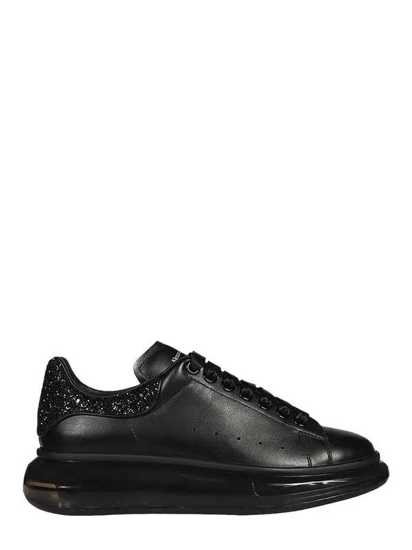 Alexander McQueen Oversized Glitter Sneakers - Black