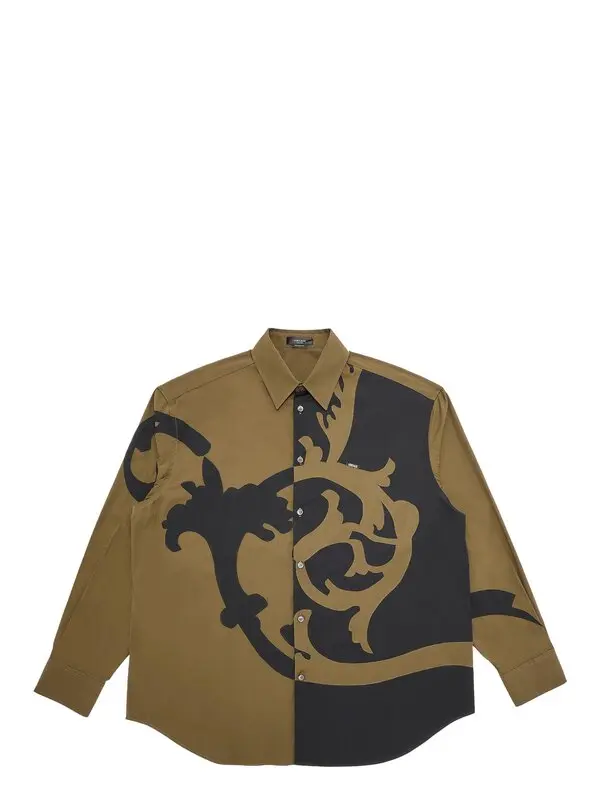 Versace Baroque Print Shirt - Black